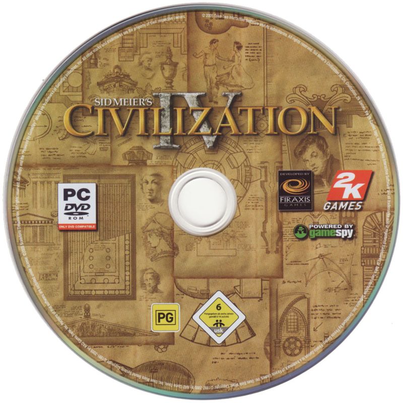 Sid Meier's Civilization IV cover or packaging material - MobyGames
