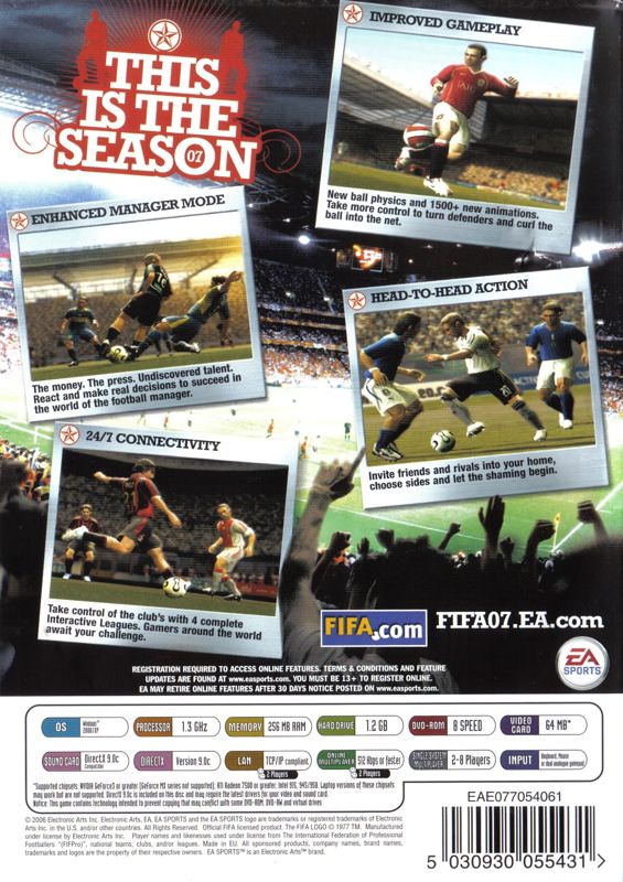 FIFA Soccer 07 cover or packaging material - MobyGames