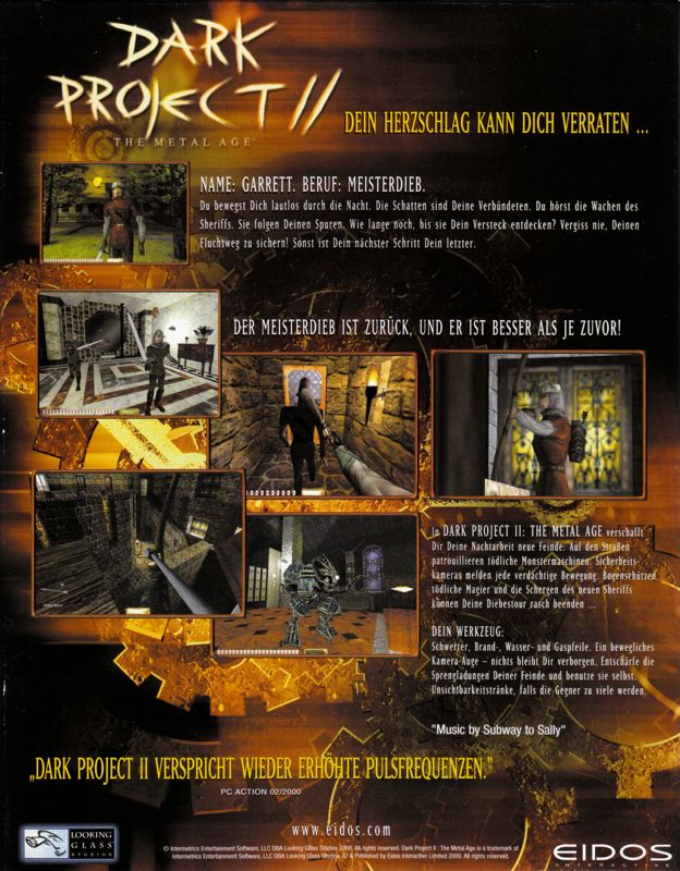 Thief II: The Metal Age cover or packaging material - MobyGames