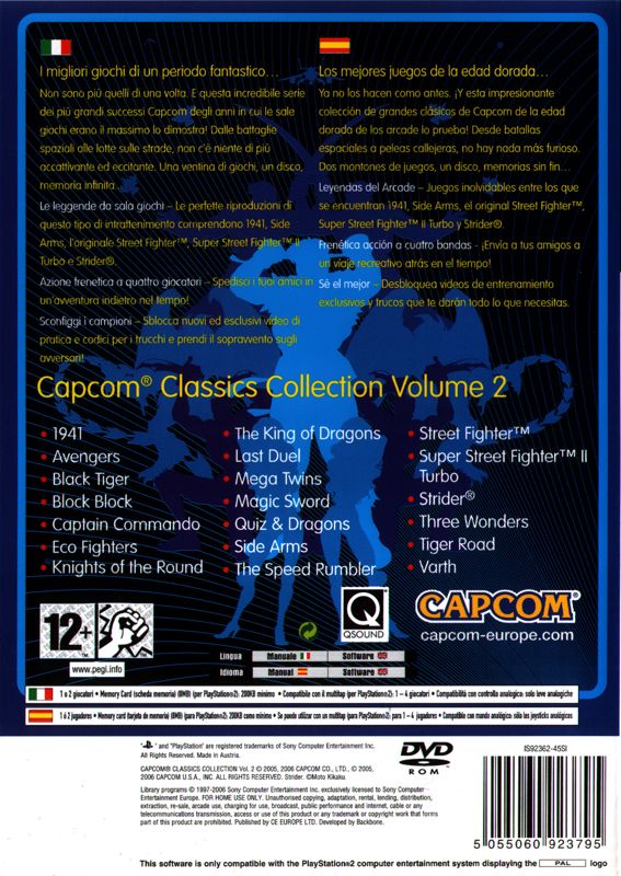 Capcom Classics Collection: Volume 2 cover or packaging material ...