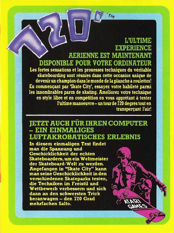 720º cover or packaging material - MobyGames