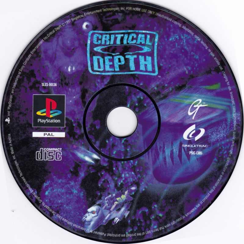 Critical Depth cover or packaging material - MobyGames