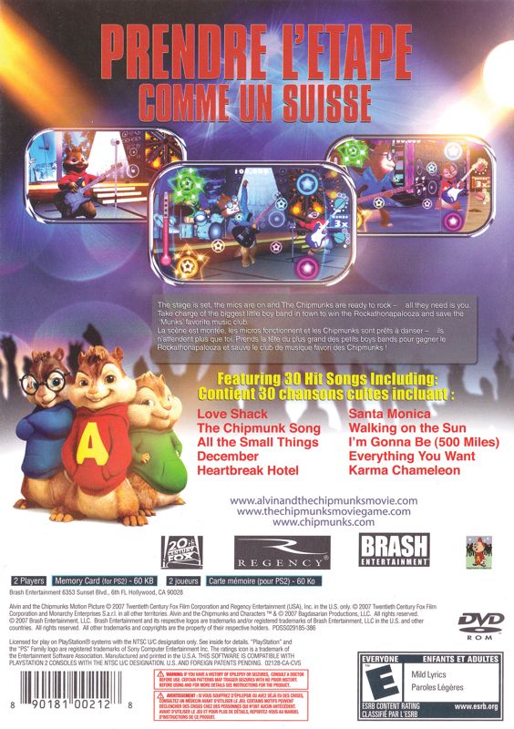 Alvin and the Chipmunks cover or packaging material - MobyGames