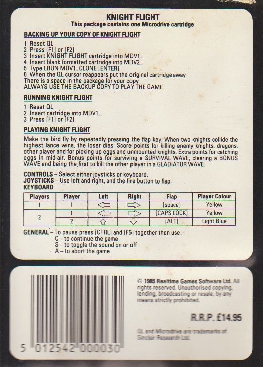 Knight Flight cover or packaging material - MobyGames