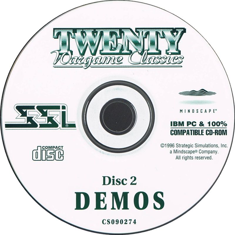 Twenty Wargame Classics cover or packaging material - MobyGames