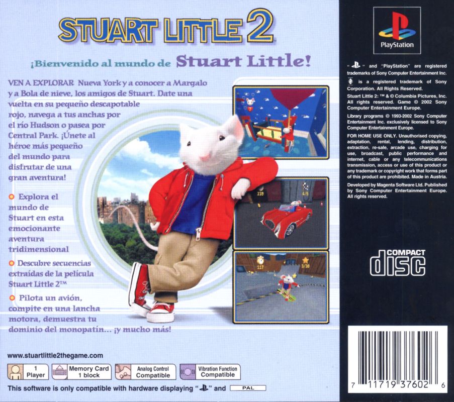 Stuart Little 2 cover or packaging material - MobyGames