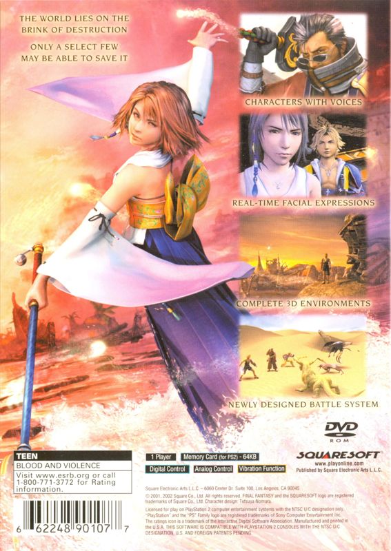 Final Fantasy X cover or packaging material - MobyGames