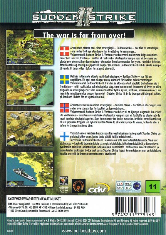 Sudden Strike II cover or packaging material - MobyGames