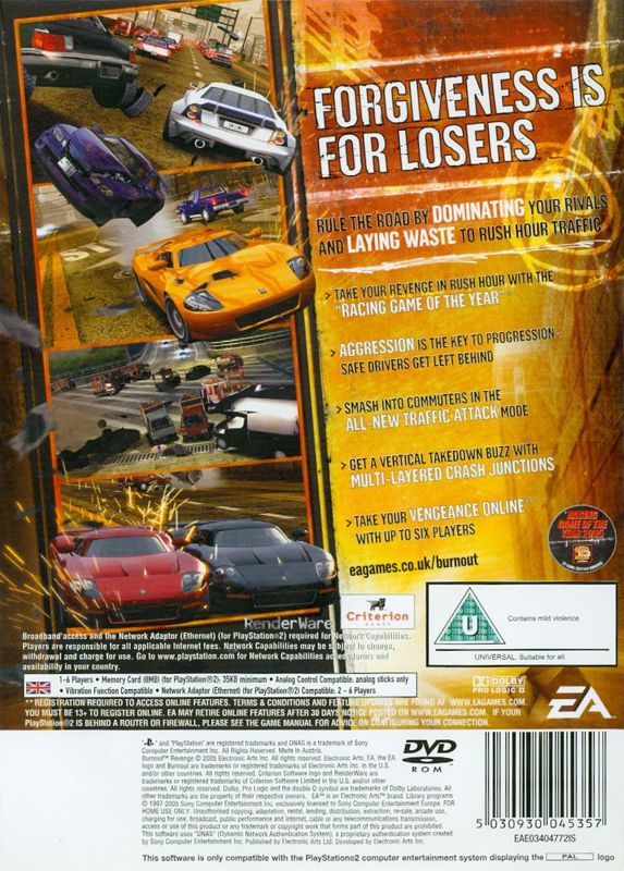 Burnout: Revenge cover or packaging material - MobyGames