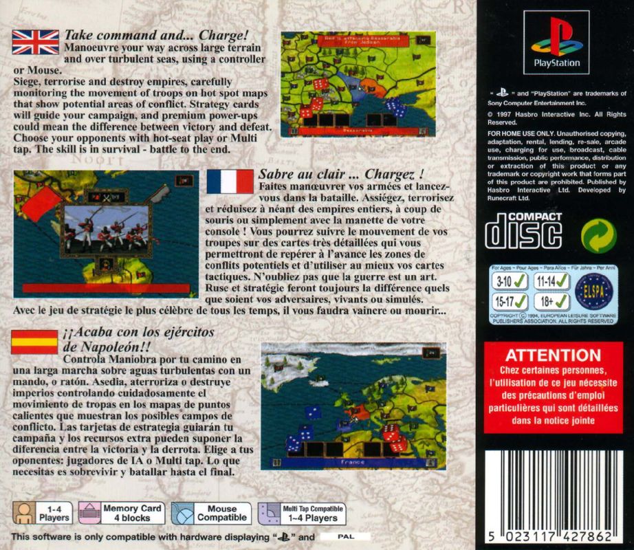 Risk: The Game of Global Domination cover or packaging material - MobyGames