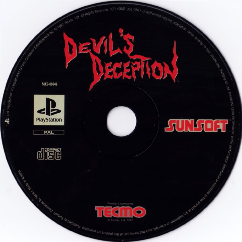 Tecmo's Deception cover or packaging material - MobyGames