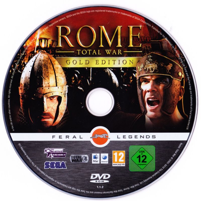 Rome: Total War - Gold Edition cover or packaging material - MobyGames