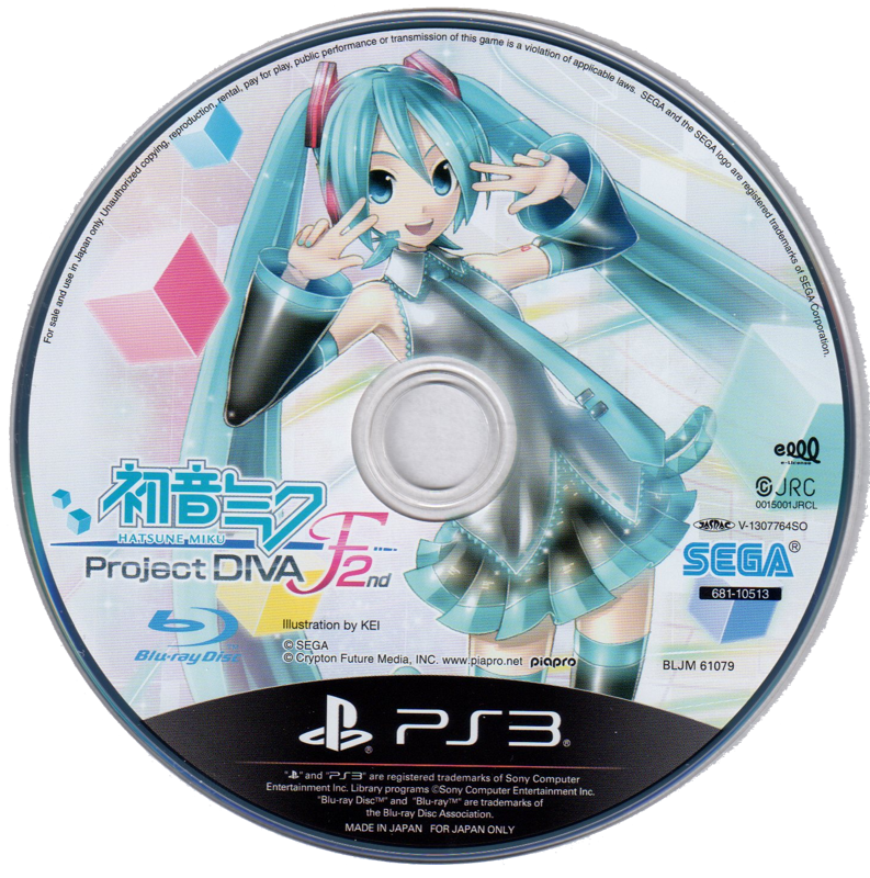 Hatsune Miku: Project DIVA F 2nd cover or packaging material - MobyGames