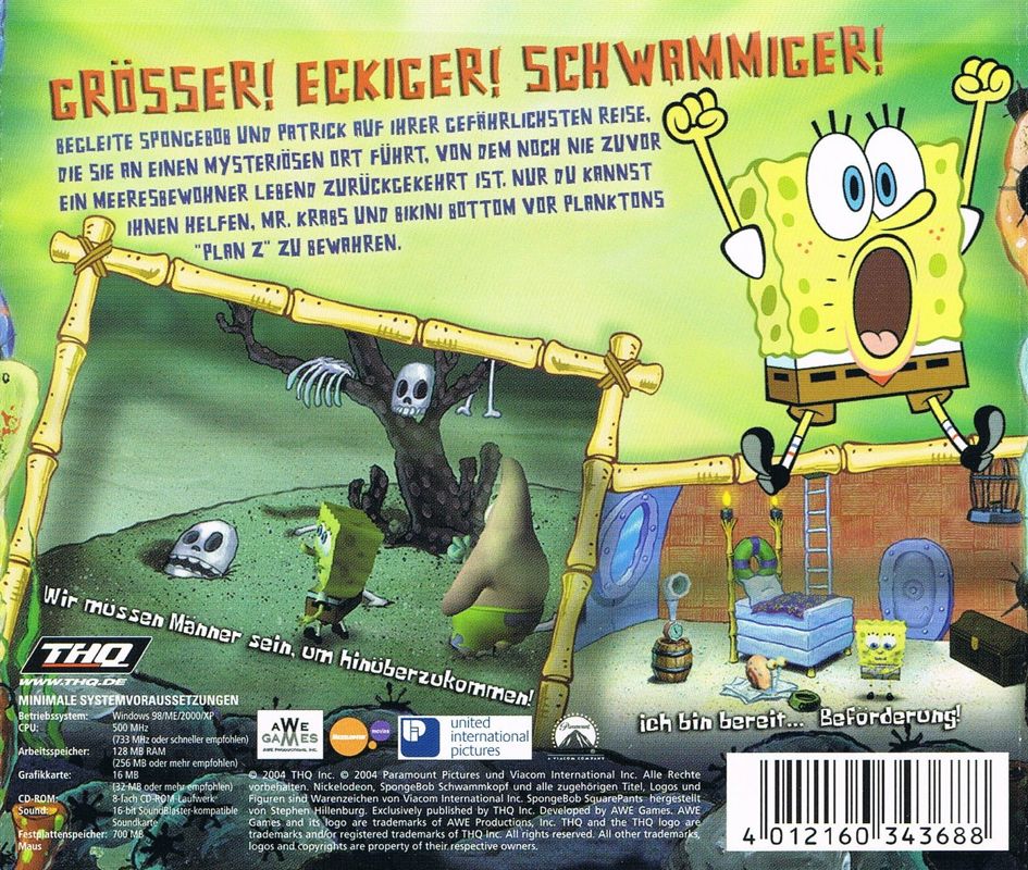 The SpongeBob SquarePants Movie cover or packaging material - MobyGames