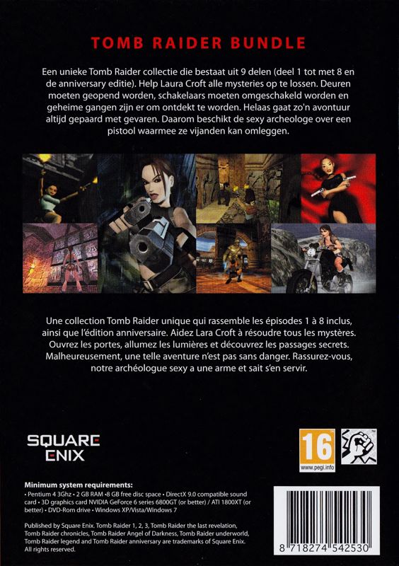 Tomb Raider: Collection cover or packaging material - MobyGames