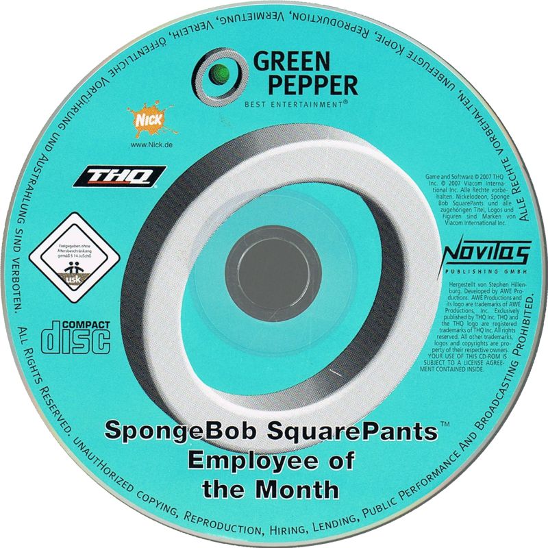 SpongeBob SquarePants: Employee of the Month cover or packaging ...