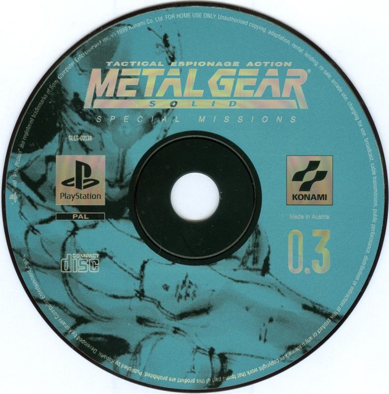 Metal Gear Solid / Metal Gear Solid: Special Missions cover or ...
