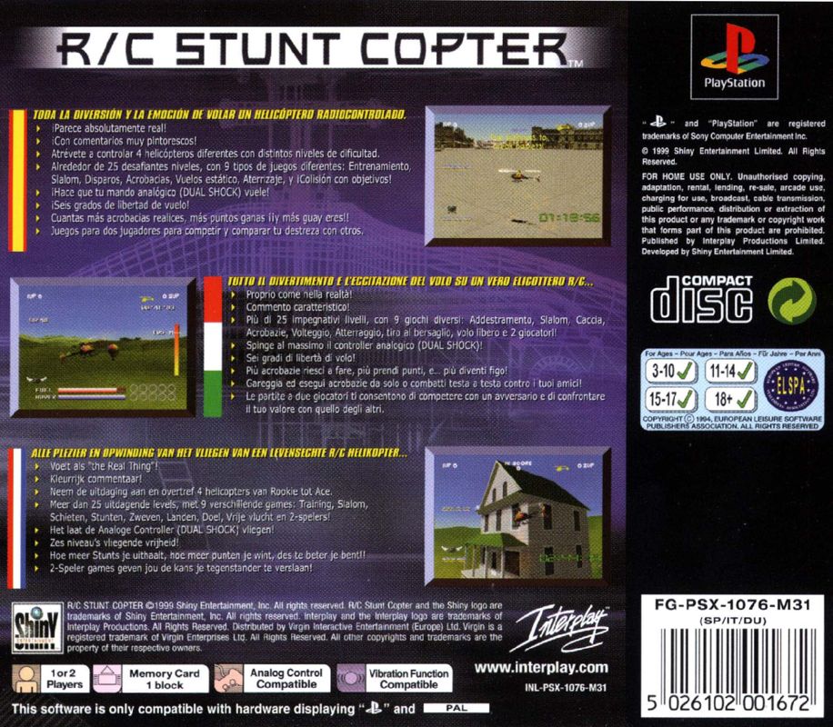 R/C Stunt Copter cover or packaging material - MobyGames