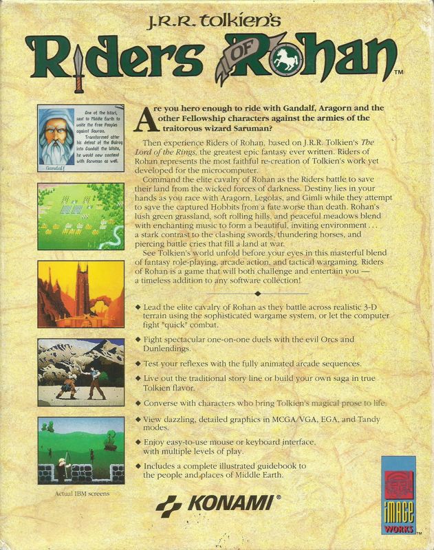 J.R.R. Tolkien's Riders of Rohan cover or packaging material - MobyGames