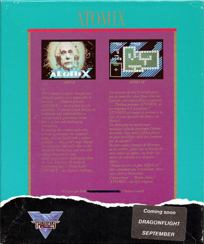 Atomix cover or packaging material - MobyGames
