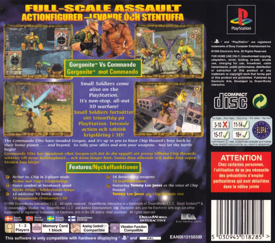 Small Soldiers cover or packaging material - MobyGames