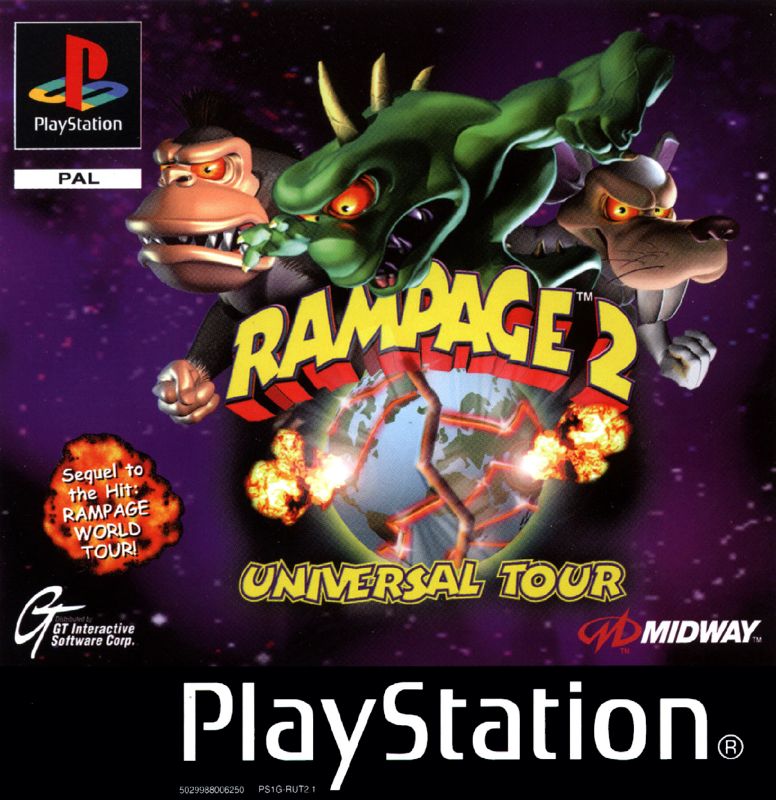 Rampage 2: Universal Tour cover or packaging material - MobyGames