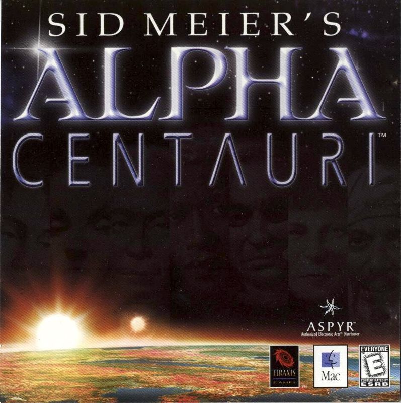 Sid Meier's Alpha Centauri cover or packaging material - MobyGames