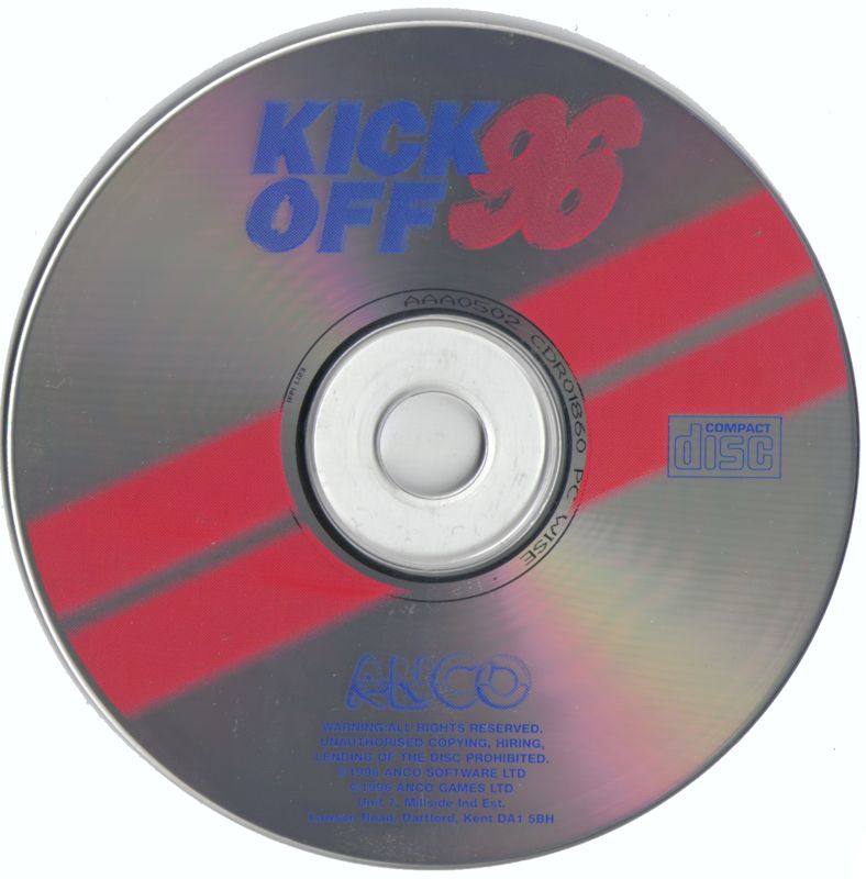 Kick Off 96 cover or packaging material - MobyGames