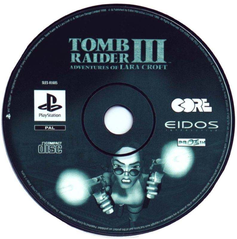 Tomb Raider III: Adventures of Lara Croft cover or packaging material ...