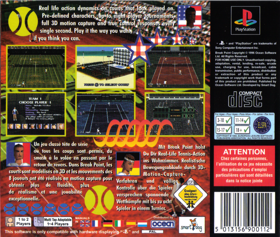 Break Point cover or packaging material - MobyGames