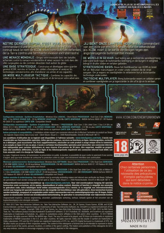 XCOM: Enemy Unknown (Special Edition) cover or packaging material ...