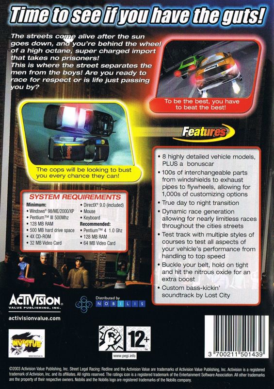 Street Legal Racing: Redline cover or packaging material - MobyGames