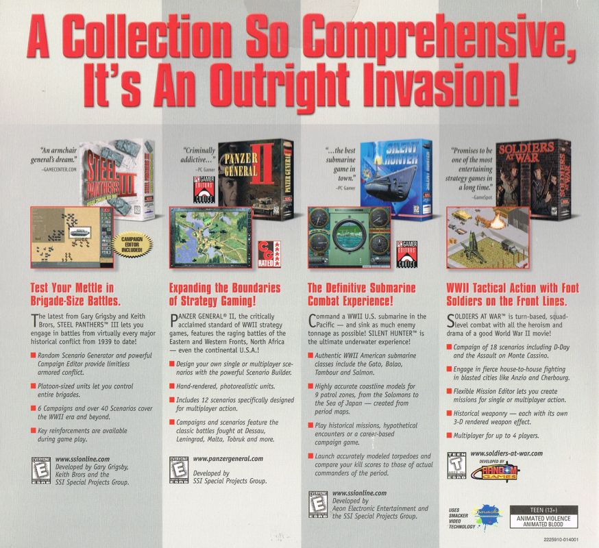 Ultimate Wargame Collection: World War II cover or packaging material ...