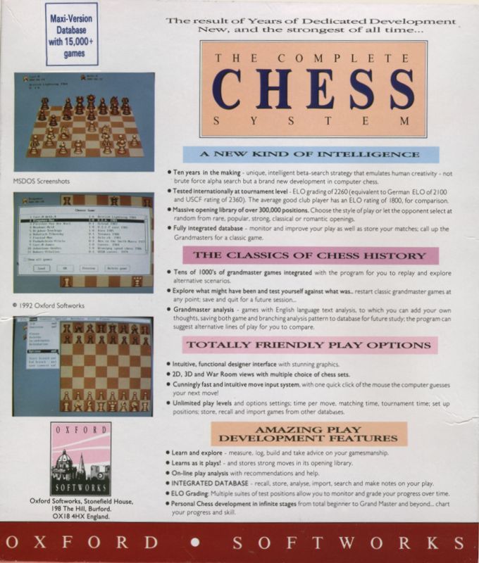 Complete Chess System cover or packaging material - MobyGames