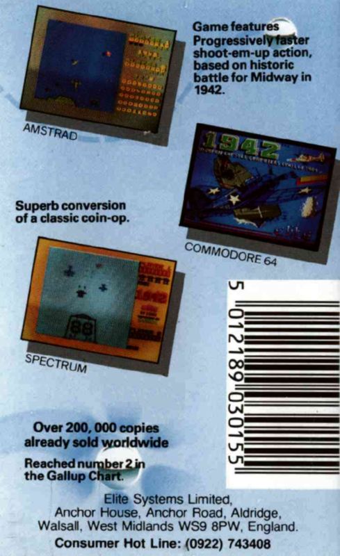 1942 cover or packaging material - MobyGames