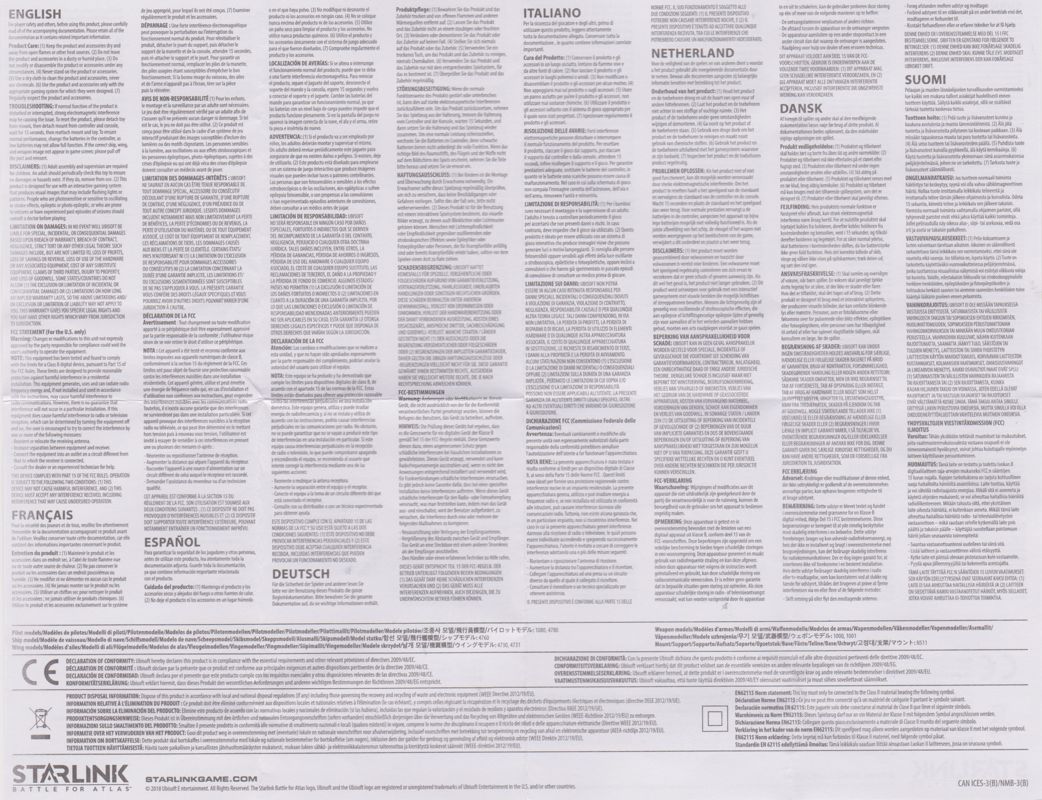 Starlink: Battle for Atlas (Starter Pack) cover or packaging material - MobyGames