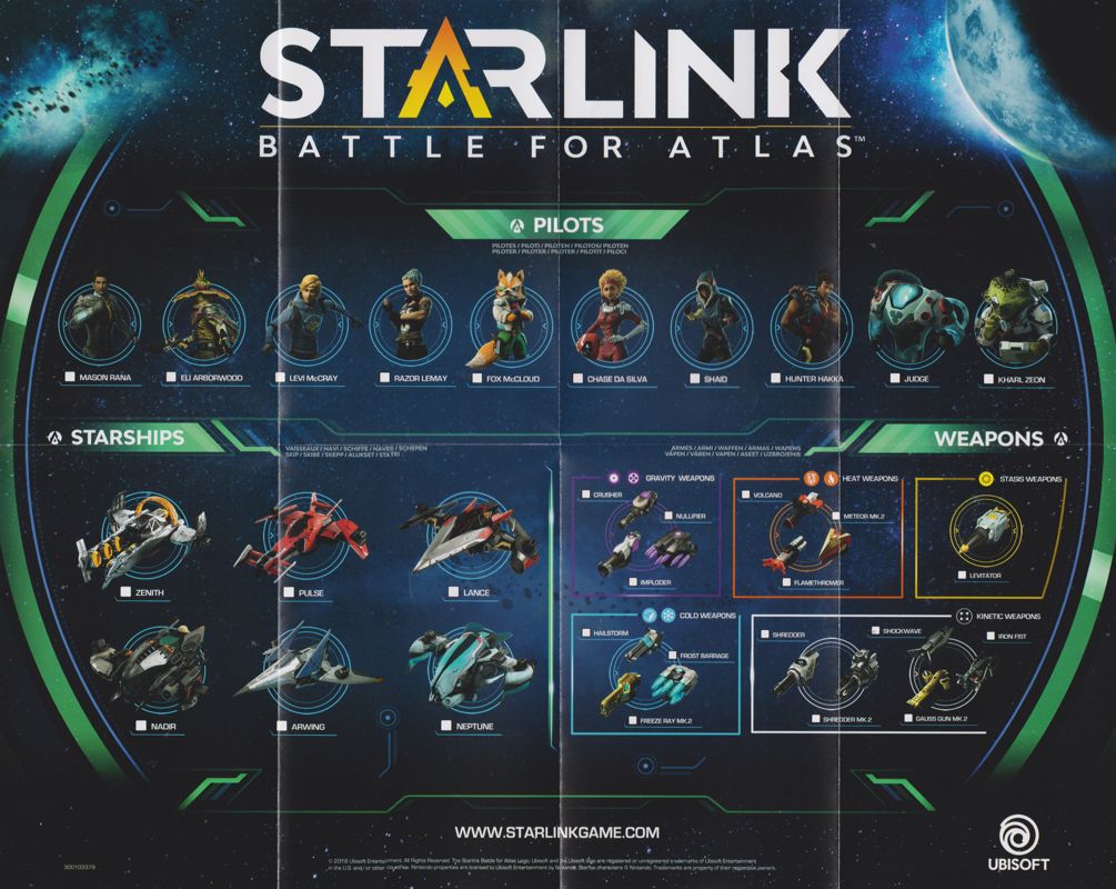 Starlink: Battle for Atlas (Starter Pack) cover or packaging material - MobyGames