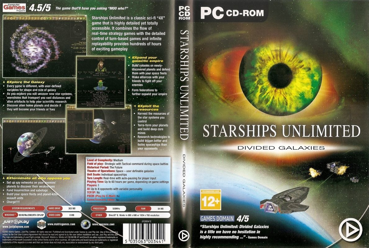 Starships Unlimited cover or packaging material - MobyGames