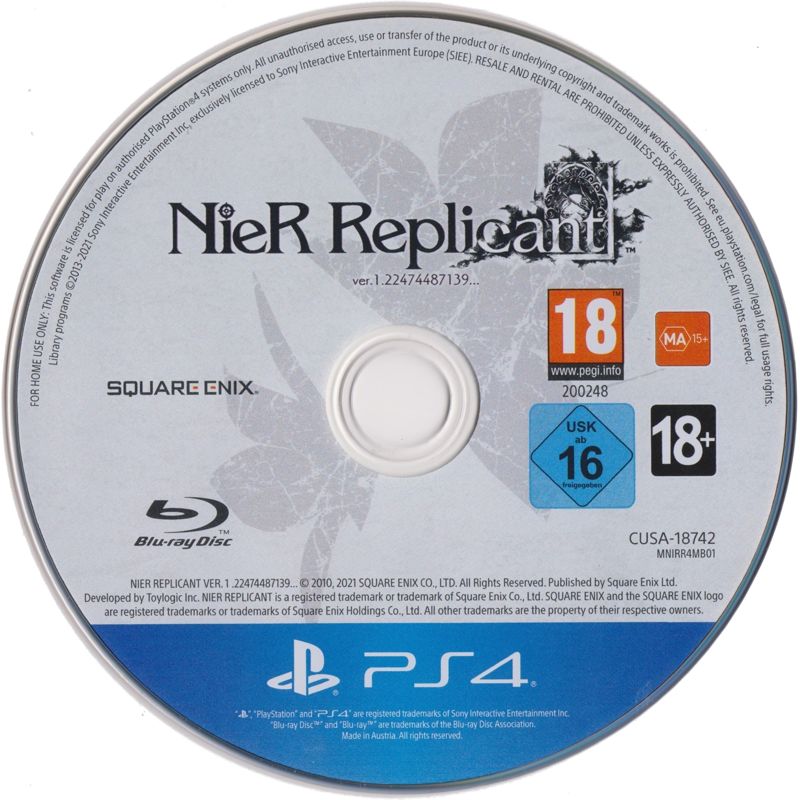 NieR Replicant ver.1.22474487139... cover or packaging material - MobyGames