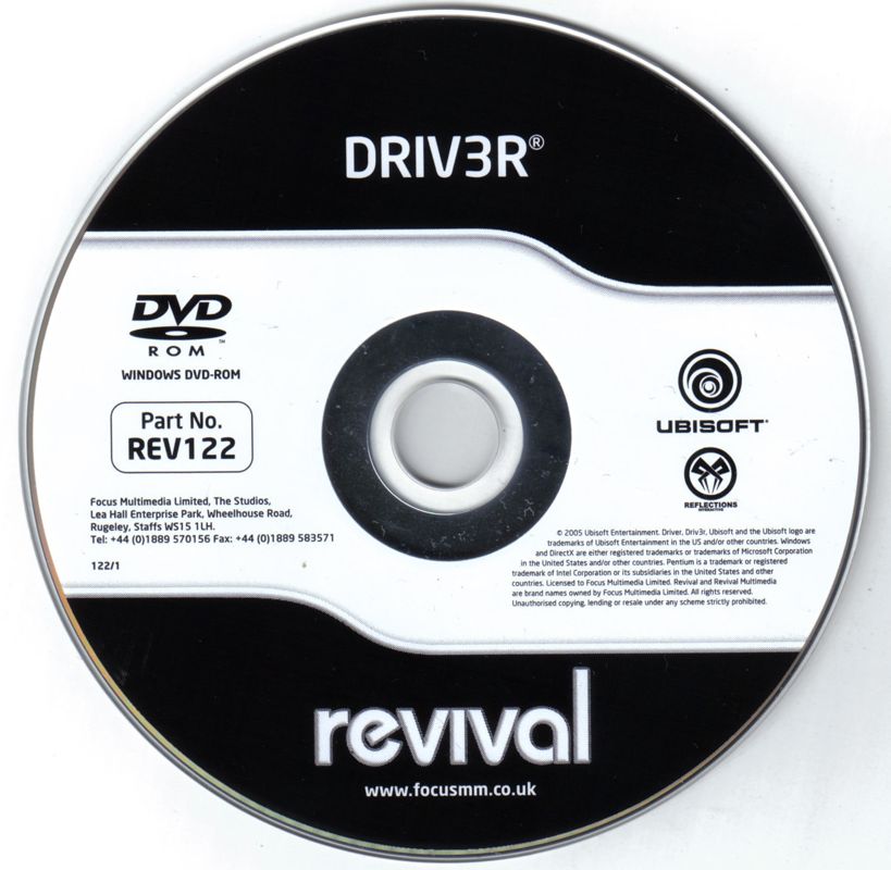 Driv3r cover or packaging material - MobyGames