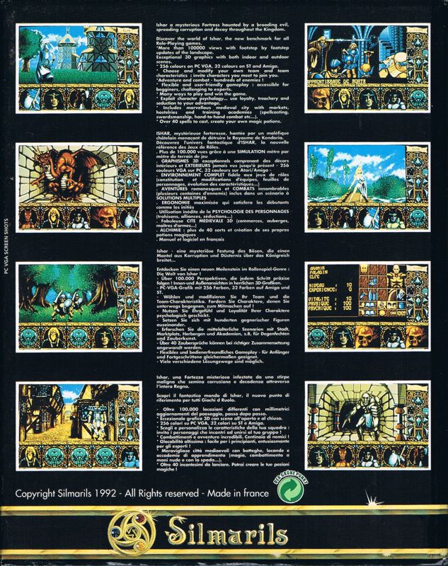 Ishar: Legend of the Fortress cover or packaging material - MobyGames