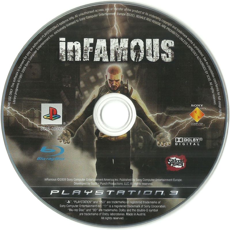 inFAMOUS cover or packaging material - MobyGames