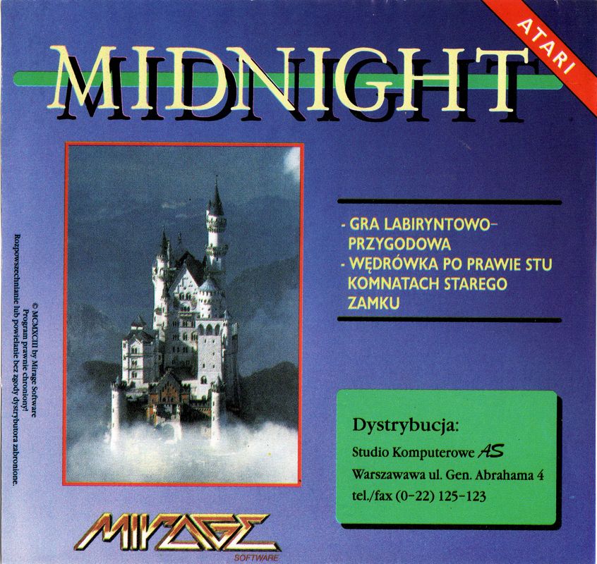 Midnight cover or packaging material - MobyGames