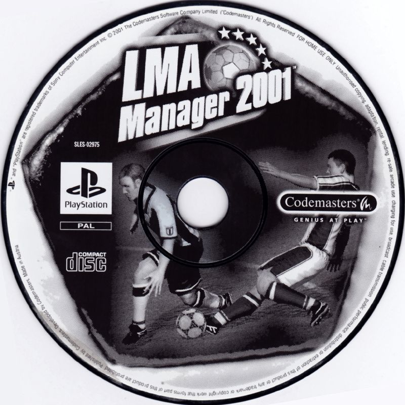 LMA Manager 2001 cover or packaging material - MobyGames