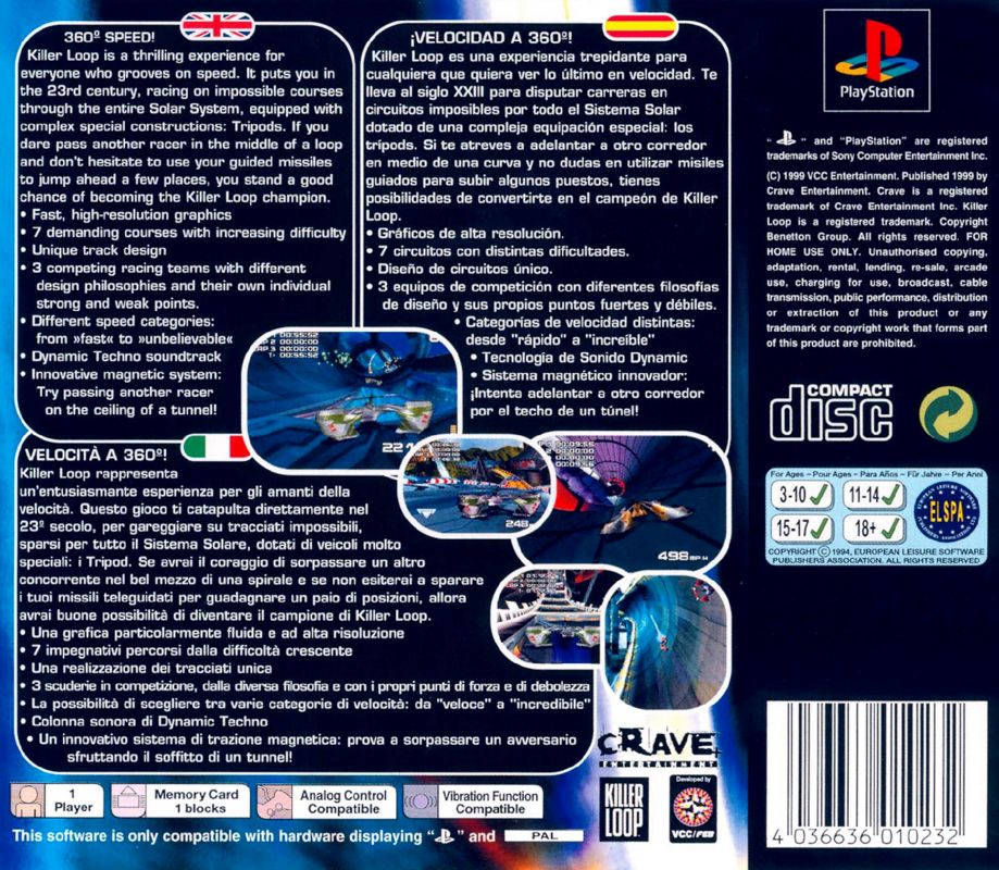 Killer Loop cover or packaging material - MobyGames