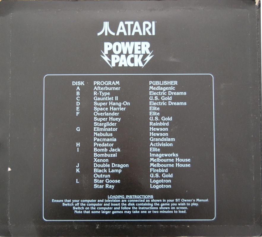 Atari Powerpack cover or packaging material - MobyGames