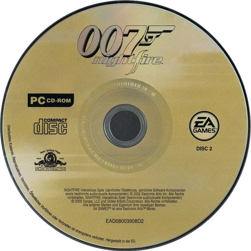 007: Nightfire cover or packaging material - MobyGames