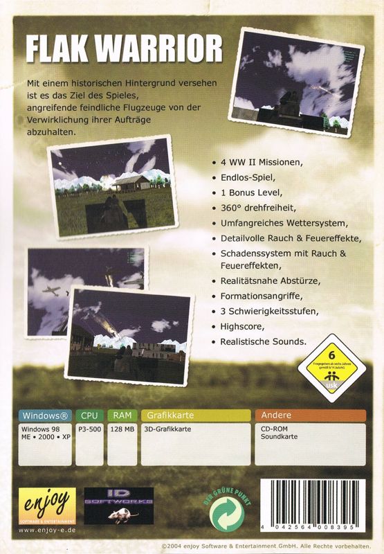 Flak Warrior cover or packaging material - MobyGames