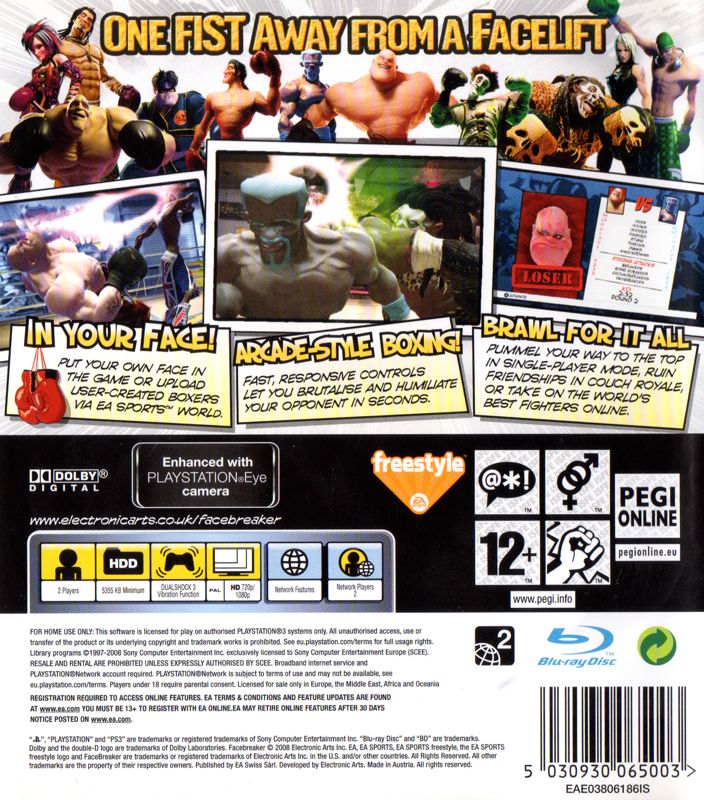 Facebreaker cover or packaging material - MobyGames