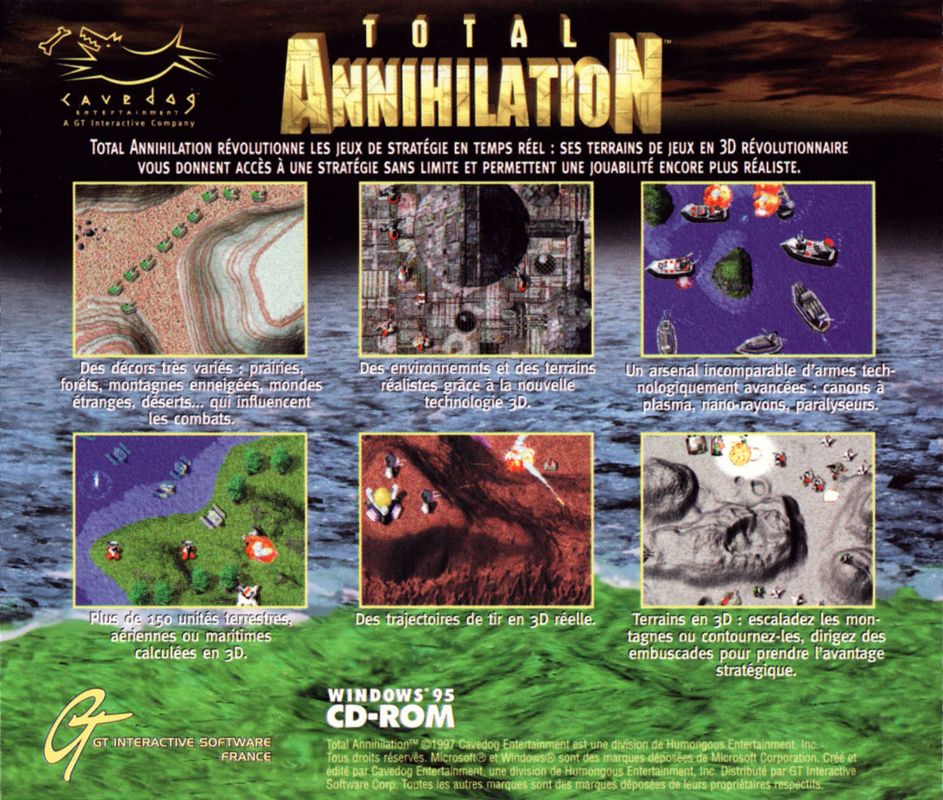 Total Annihilation cover or packaging material - MobyGames